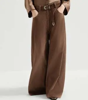 Brunello Cucinelli Corduroy Wide-leg Trousers