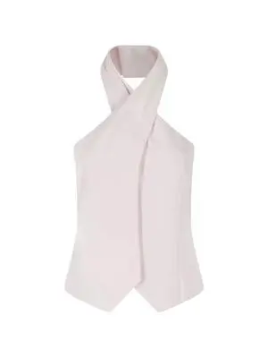Federica Tosi Halterneck Blouse - Pink