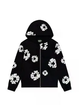 DENIM TEARS Cotton Wreath Hoodie - Black