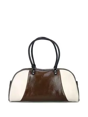 Y3 Panelled Tote Bag - Brown