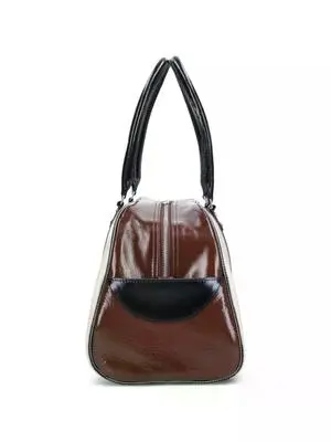 Y3 X Wales Bonner Leather Panelled Holdall Bag - Brown
