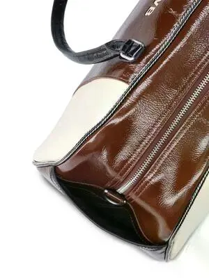 Y3 X Wales Bonner Leather Panelled Holdall Bag - Brown