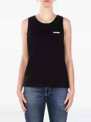 BARROW Logo Print Vest - Black