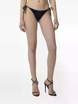 Philipp Plein Monogram Strass Swimming Brief - Black