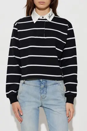 Amiri Striped Pattern Polo