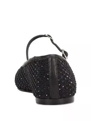Hugo Embellished Strap-detail Ballet Flats