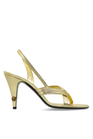Versace Heeled Sandals - Gold