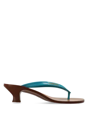 Versace Versace BLUE Heeled Mules 'Sophie' Blue