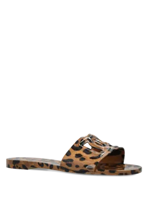 Dolce & Gabbana Leopard Print Flat Slides