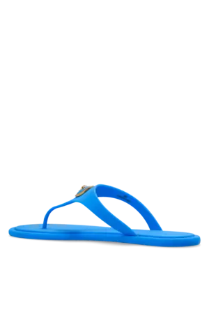 Versace Rubber Flip-flops With Medusa Medallion - Blue