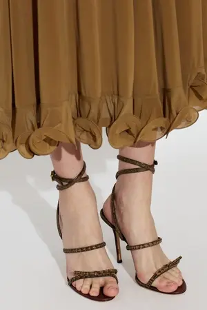 Dsquared2 Strappy Stiletto Sandals With Bow Detailing