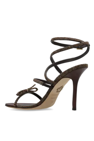 Dsquared2 Strappy Stiletto Sandals With Bow Detailing
