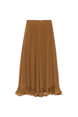 Moschino Skirt With Ruffle - Brown