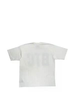 SATOSHI NAKAMOTO Slogan-print Short-sleeve T-shirt - White