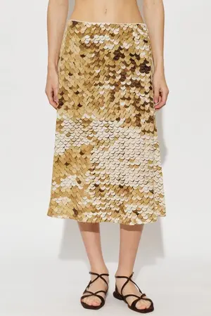 Moschino Midi Skirt With Scale Motif