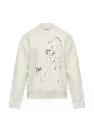 MAISON MARGIELA Horse Print Sweatshirt - Neutrals