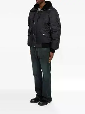 MAISON MARGIELA Hooded Nylon Bomber Jacket