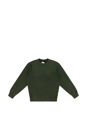 Aimé Leon Dore Unisphere Logo Embroidered Crewneck Sweater - Green