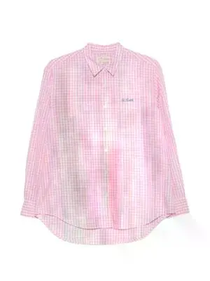 MC2 SAINT BARTH Brigitte Gingham Check Shirt - Pink