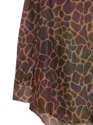 MC2 SAINT BARTH Brigitte Giraffe Print Shirt