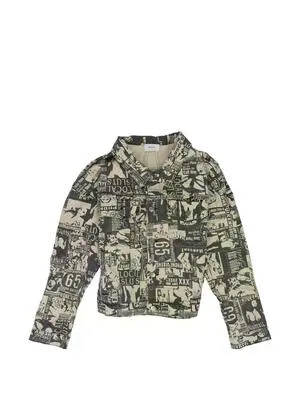 Rhude Graphic Print Denim Jacket
