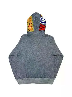 A BATHING APE Textured Shark Zip-up Hoodie