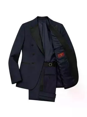 FRANZESE COLLECTION Beckham Double-breasted Wool Suit