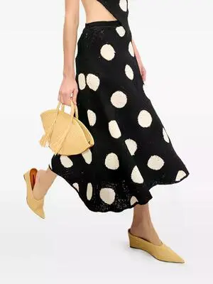 SIMONMILLER Zorah Crochet Midi Skirt