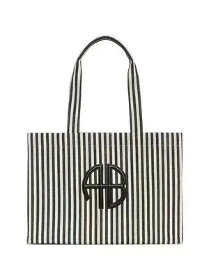 ANINE BING Lara Tote With Black Stripe