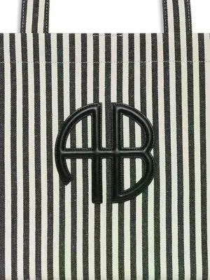 ANINE BING Lara Tote With Black Stripe