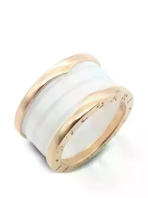 BVLGARI B.zero1 Engraved Logo Wide Band Ring