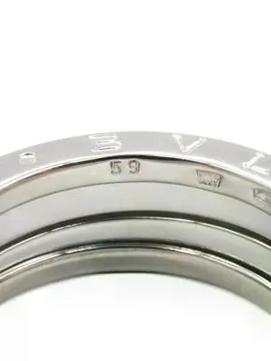 BVLGARI 18k White Gold B.zero1 Three-band Ring