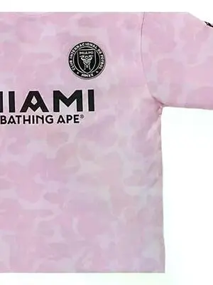 A BATHING APE X Inter Miami Camo-print Logo-print T-shirt