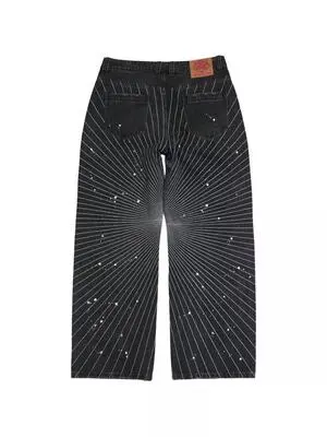 BIRTH OF ROYAL CHILD Radiant Beam Distressed Jeans