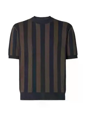Fendi Fine Knit Crew Neck Jumper - Blue