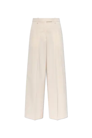 BY MALENE BIRGER Taalia" Wide-leg Trousers - Cream