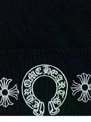 Chrome Hearts Embroidered Beanie Hat - Black