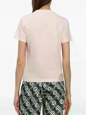 Casablanca Tennis Club Graphic Print T-shirt - Pink