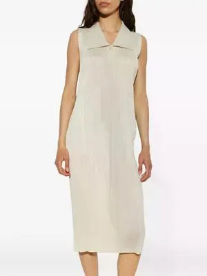 Issey Miyake Sleeveless Midi Dress
