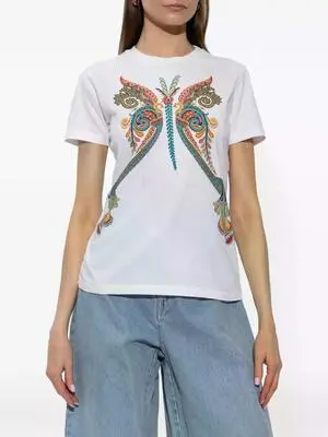 Etro Butterfly Motif T-shirt - White
