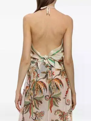 Etro Floral Print Halter Neck Blouse