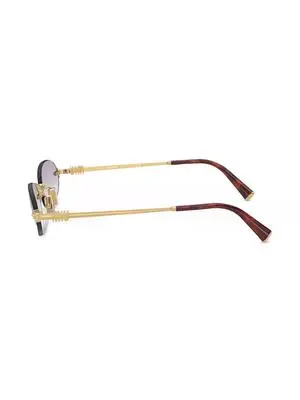 Miu Miu Oval Frame Sunglasses
