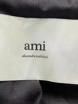 AMI Paris Single-breasted Wool Coat