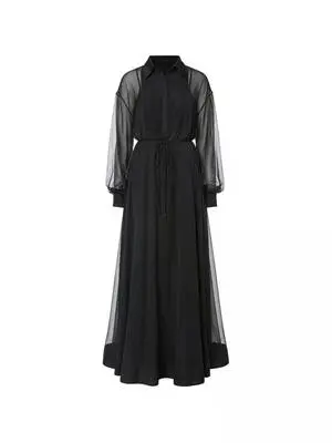Ted Baker London Sheer Finish Maxi Dress - Black