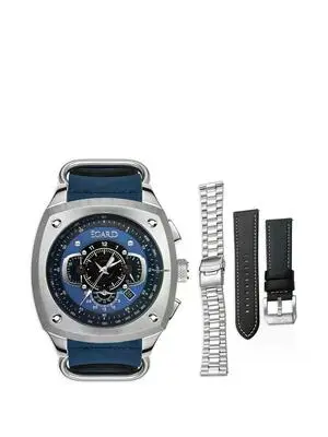 ÉGARD Viking 46mm Chronograph Watch - Blue