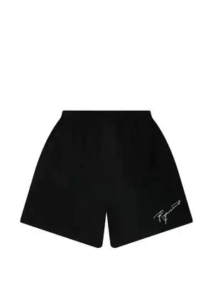 REPRESENT Logo-embroidered Drawstring Shorts - Black