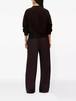 Another Tomorrow Ribbed Cropped Cardigan