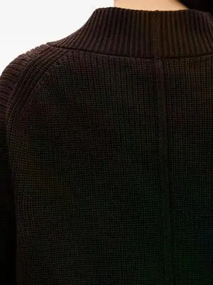 Another Tomorrow Ribbed Cropped Cardigan
