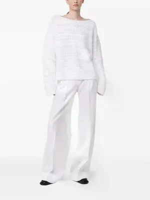 Another Tomorrow Textured Knit Sweater