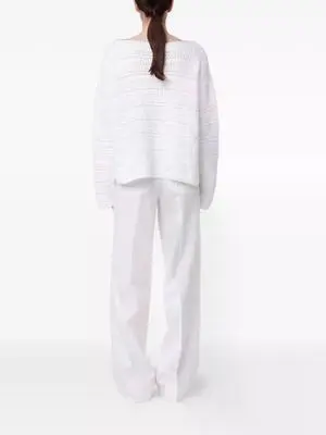 Another Tomorrow Textured Knit Sweater